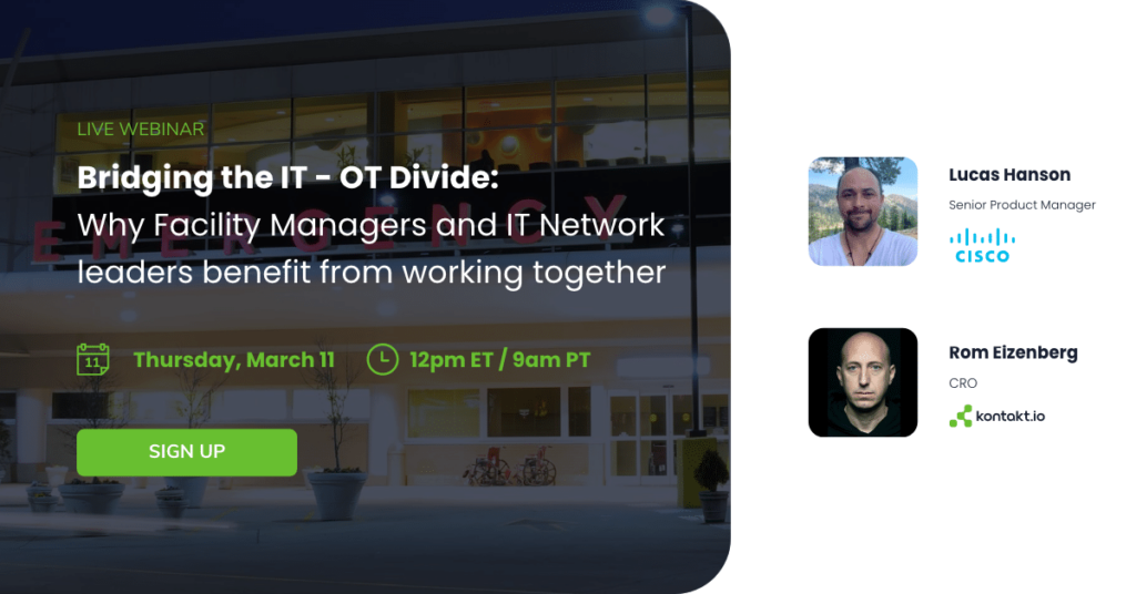 Healthcare IoT – IT & OT Bridge – Kontakt.io